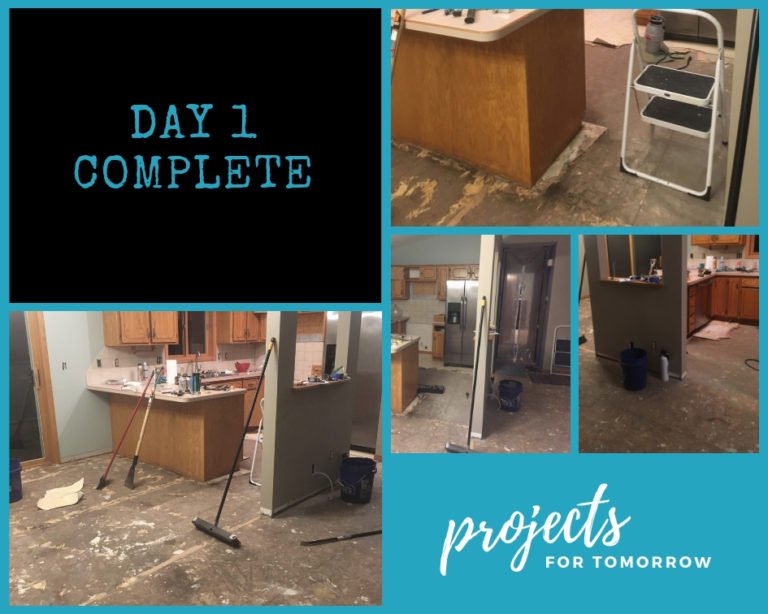Kitchen Demolition Day 2 Cabinets and Counter Tops - Projects for Tomorrow
